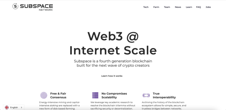 Subspace Network: Blockchain thế hệ thứ 4 đầu tiên – CryptoViet